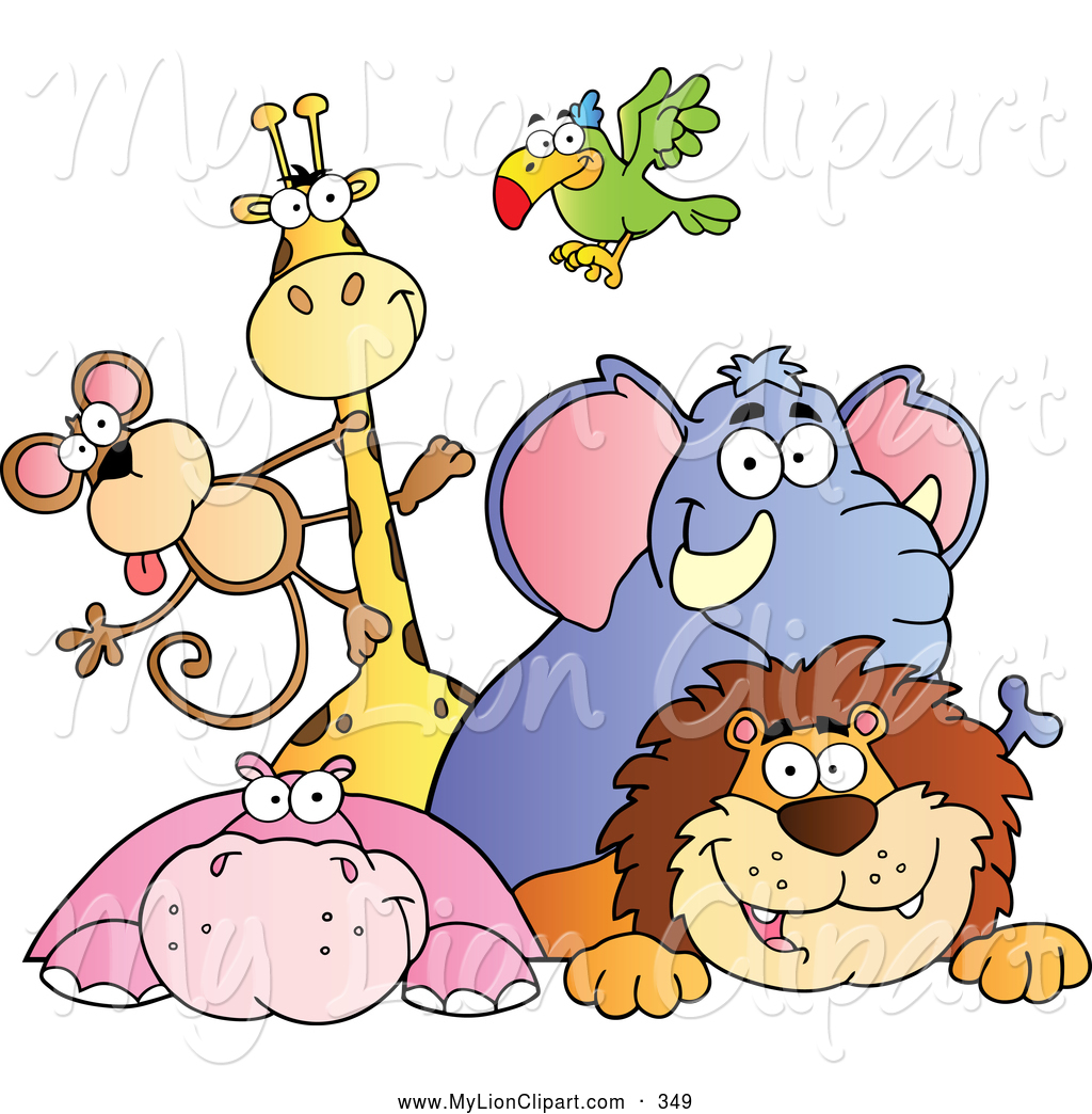 Cute Zoo Animals Clipart