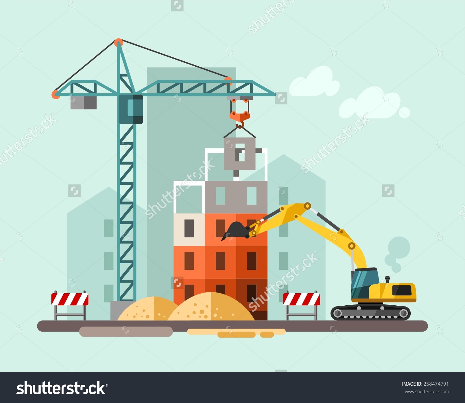 Construction Site Clipart